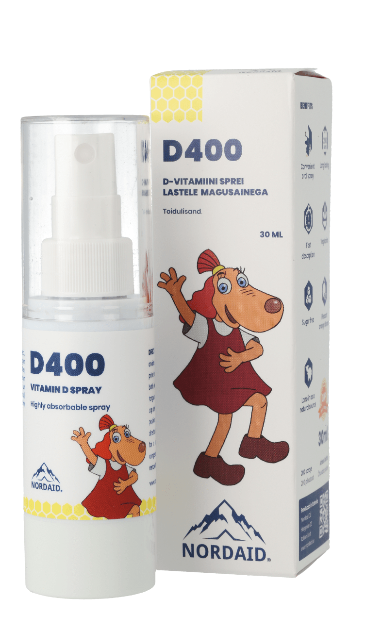 Nordaid vitamiin D sprei lastele - Apelsini maitsega